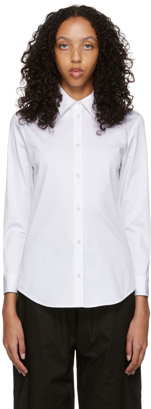 The Row White Cotton Shirt The Row