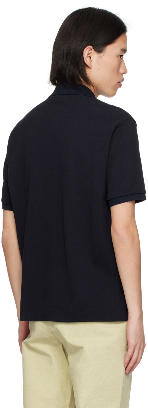 AURALEE Black Button Up Polo Auralee