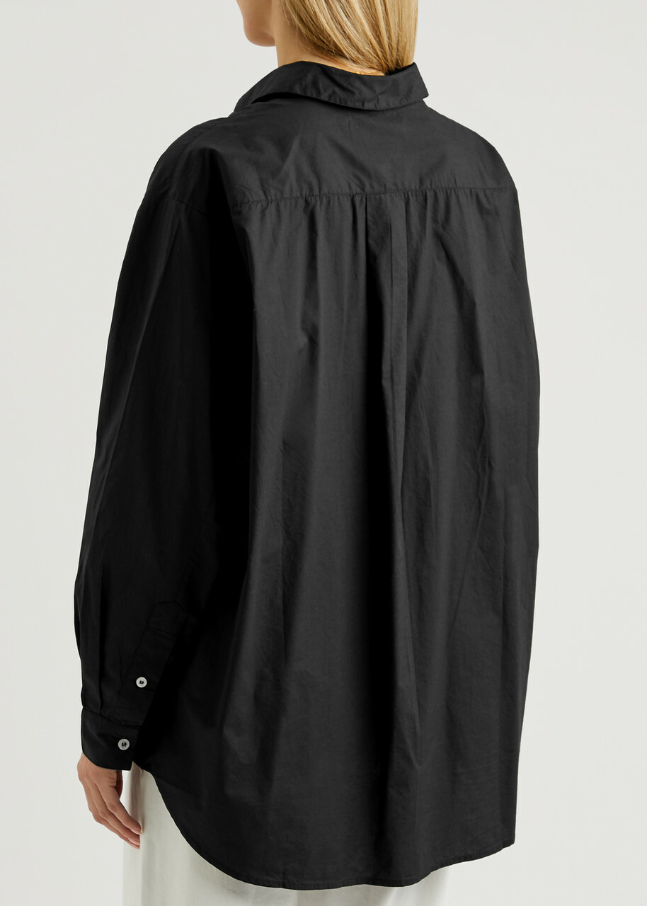 Skall Studio Edgar Cotton Shirt Black Skall Studio