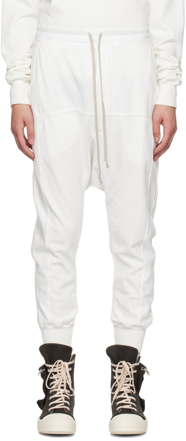 Rick Owens DRKSHDW Off-White Drawstring Sweatpants Rick Owens Drkshdw