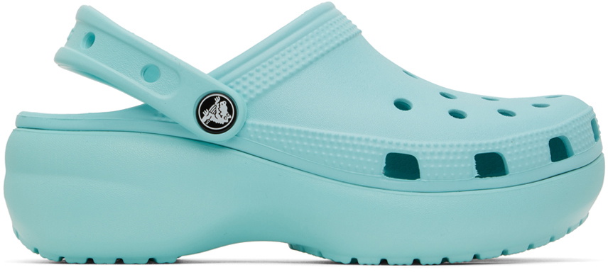 Crocs Blue Classic Platform Clogs Crocs