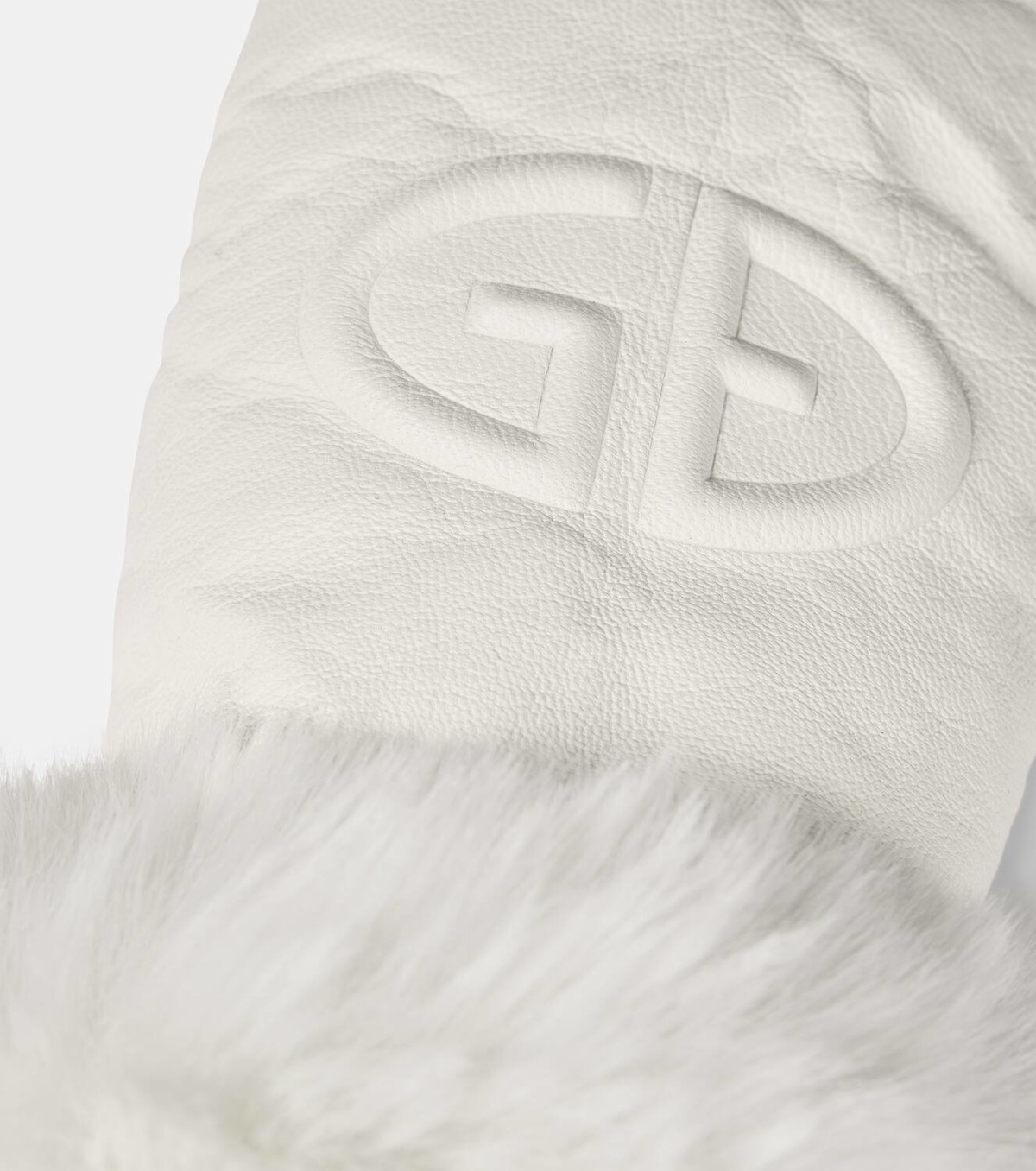 Goldbergh Adore logo faux fur-trimmed mittens Goldbergh
