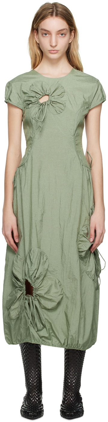 J.Kim Green Flower Maxi Dress J.KIM