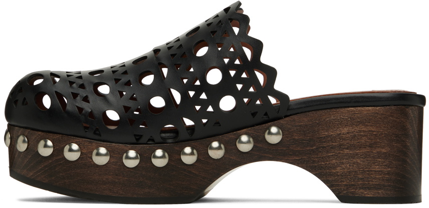 ALAÏA Black Vienne Clogs ALAÏA