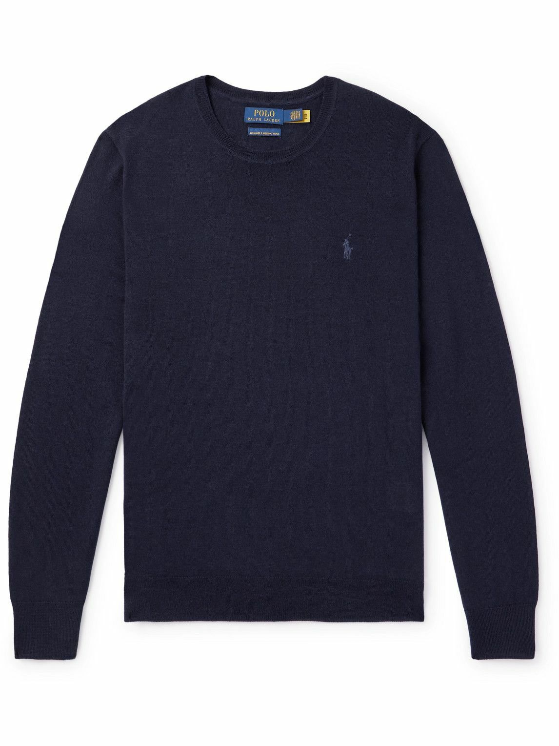 Polo Ralph Lauren - Logo-Embroidered Wool Sweater - Blue Polo Ralph Lauren