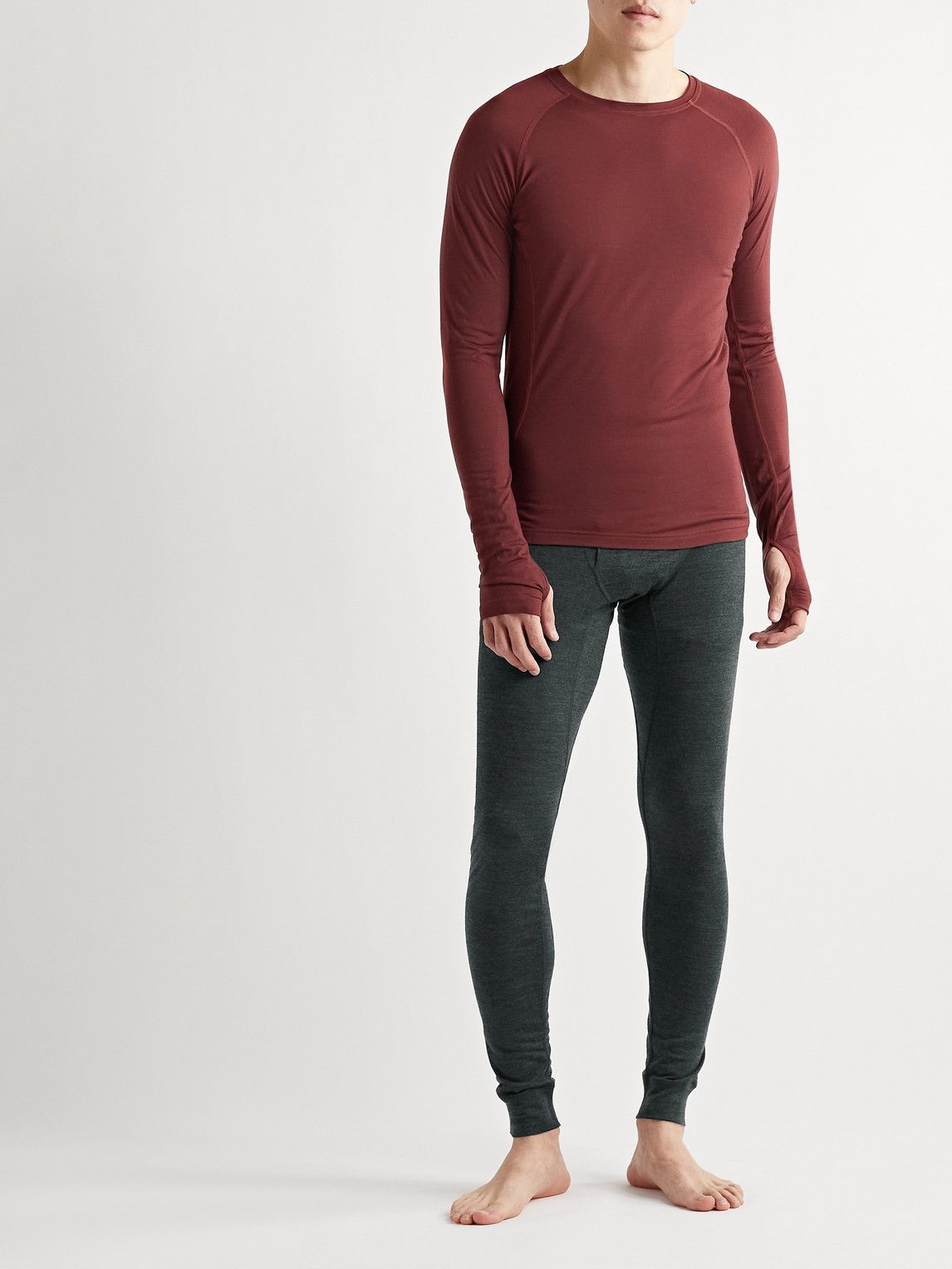 Houdini - Desoli Solid Merino Ski Base Layer - Burgundy Houdini