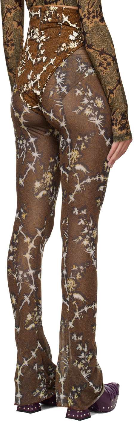 KNWLS SSENSE Exclusive Brown Scythe Trousers KNWLS