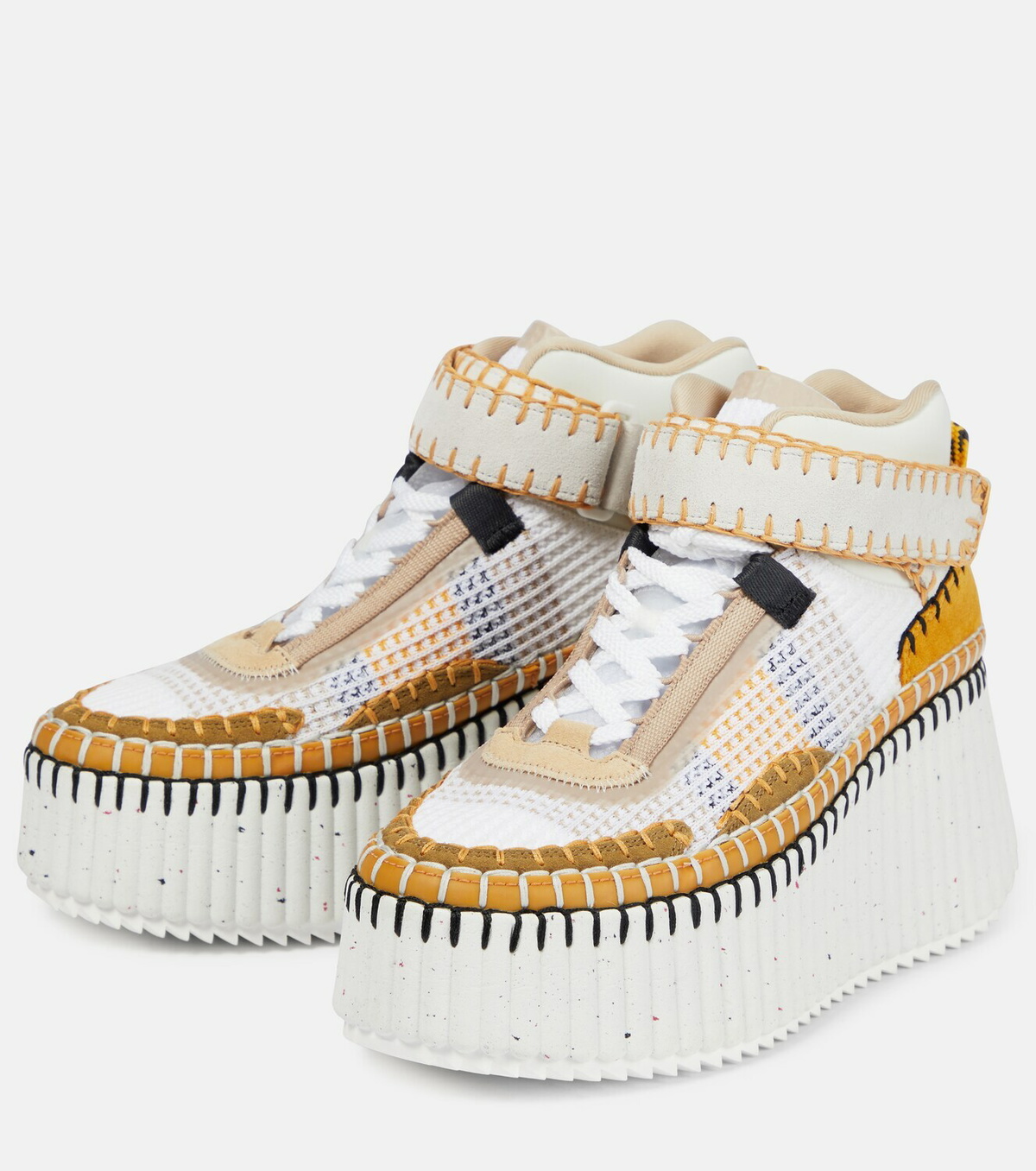 Chloe - Nama mesh high-top sneakers Chloe
