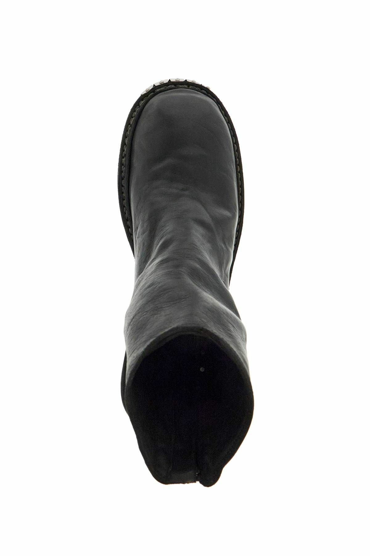 GUIDI black horse leather high zip boots Black Guidi