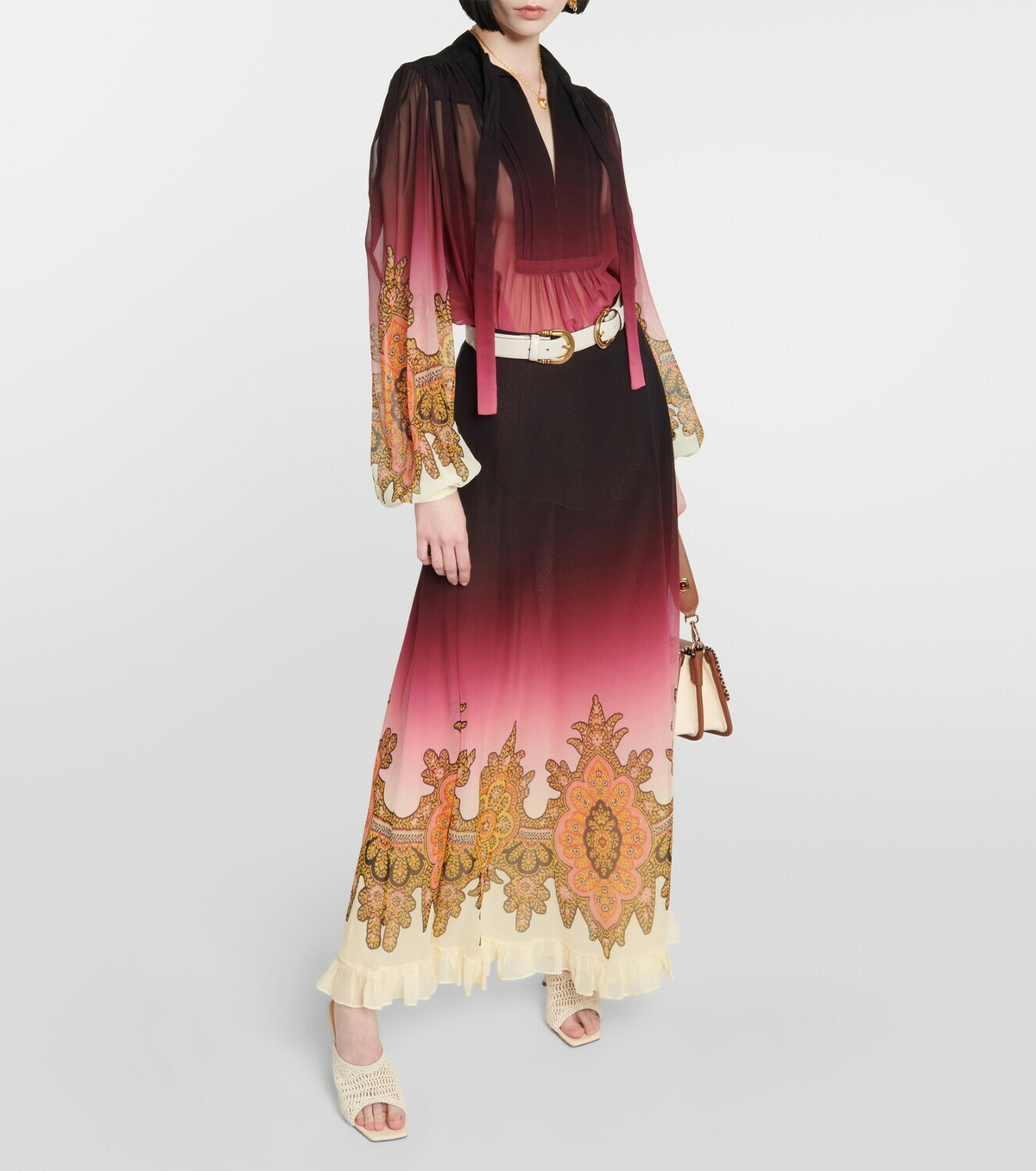 Etro Paisley silk georgette blouse Etro