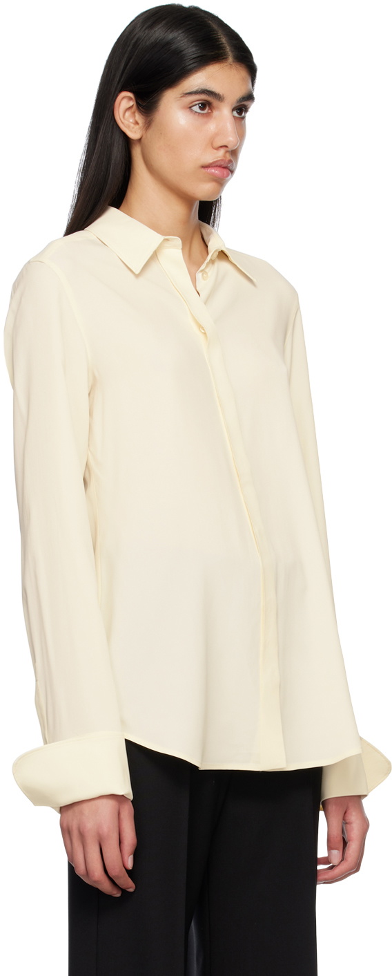 Sportmax Beige Button-Up Shirt Sportmax