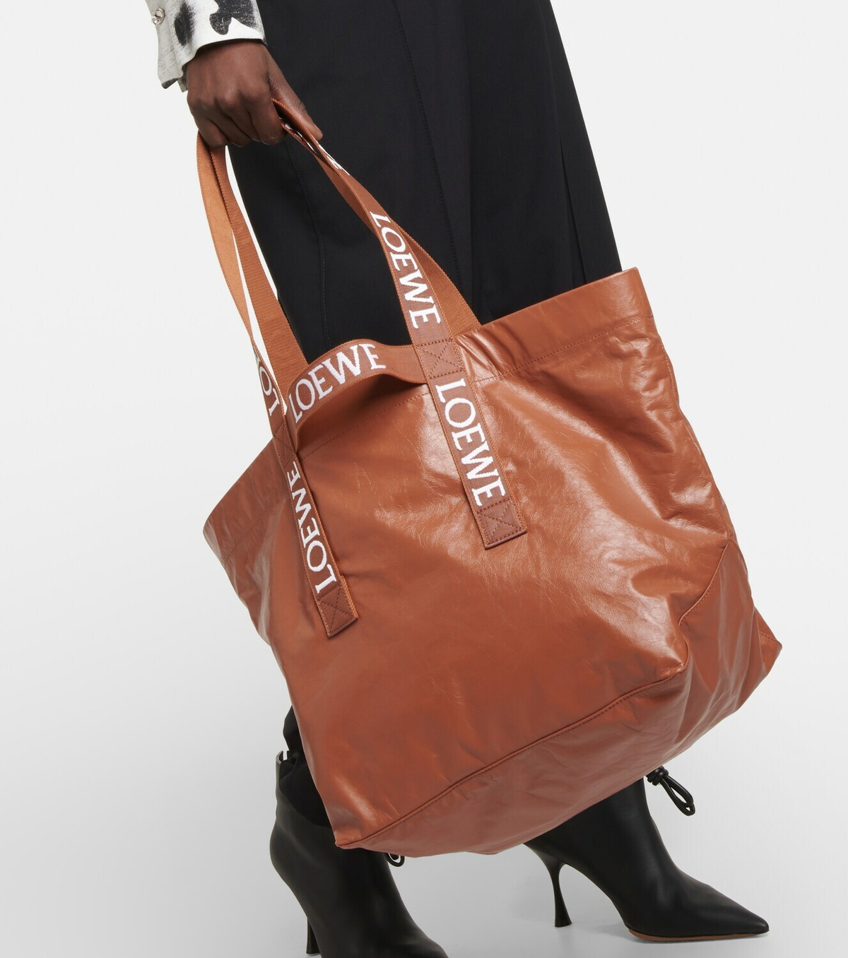 Loewe - Logo leather shopper Loewe