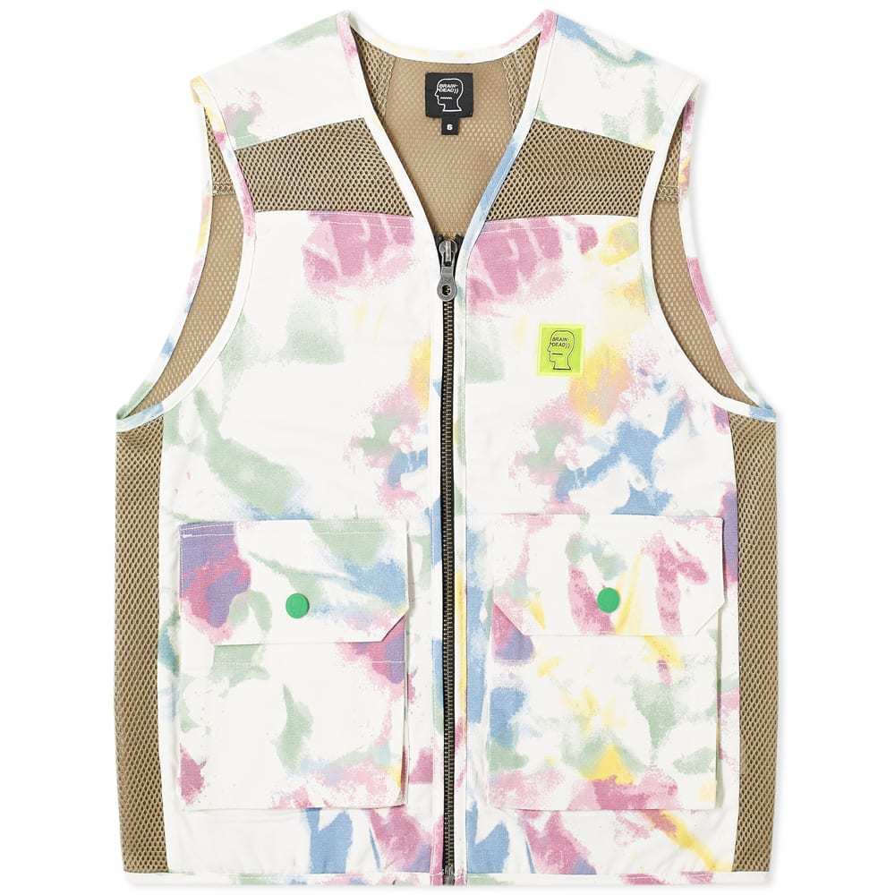 Brain Dead Dyed Canvas Spacer Mesh Tactical Vest Brain Dead