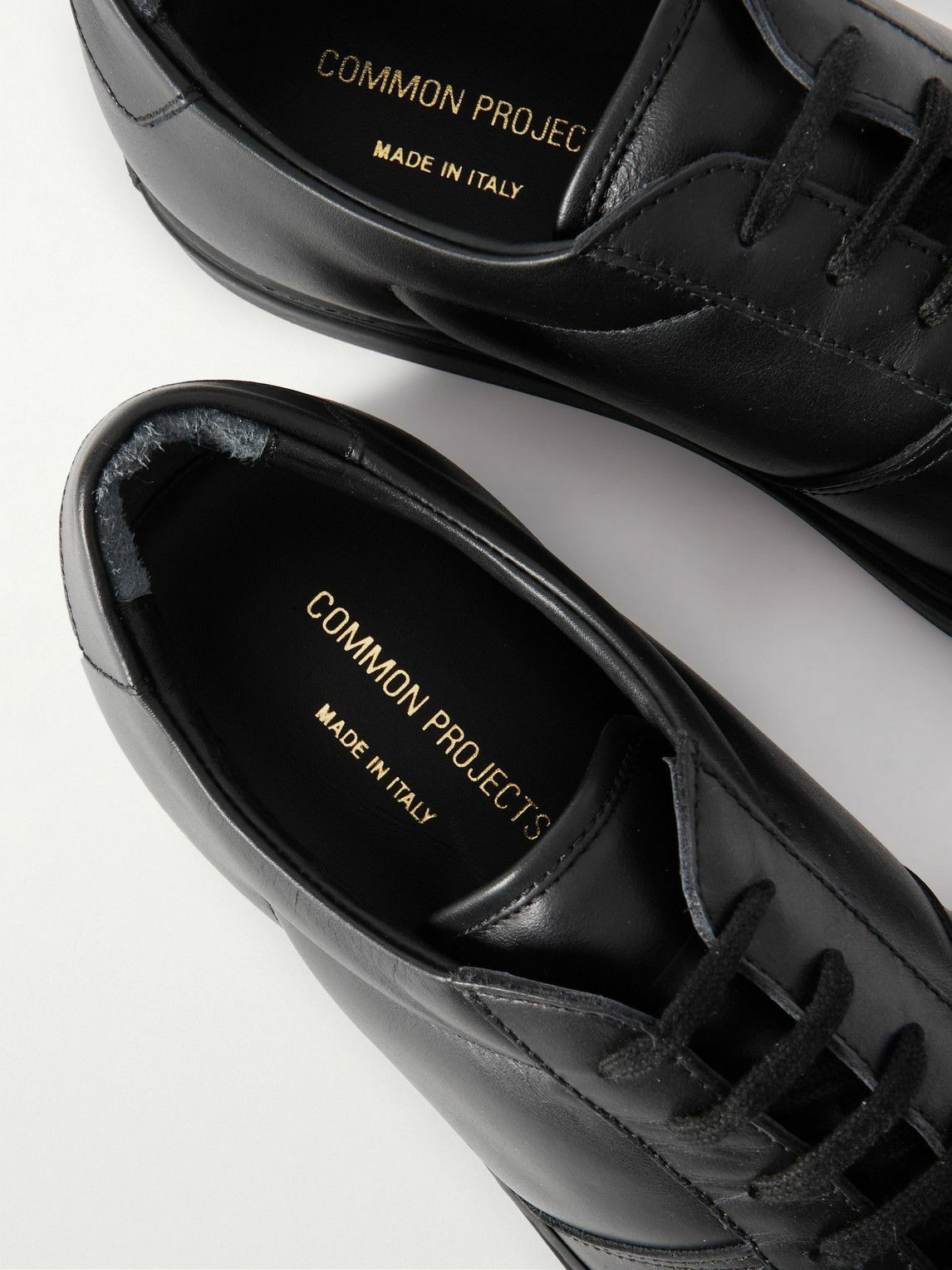 Common Projects - BBall Leather Sneakers - Black Common Projects