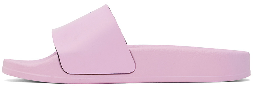 Off-White Kids Pink Pool Slides Off-White