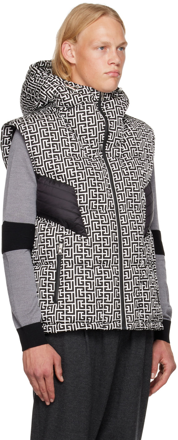Balmain Black Padded Vest Balmain