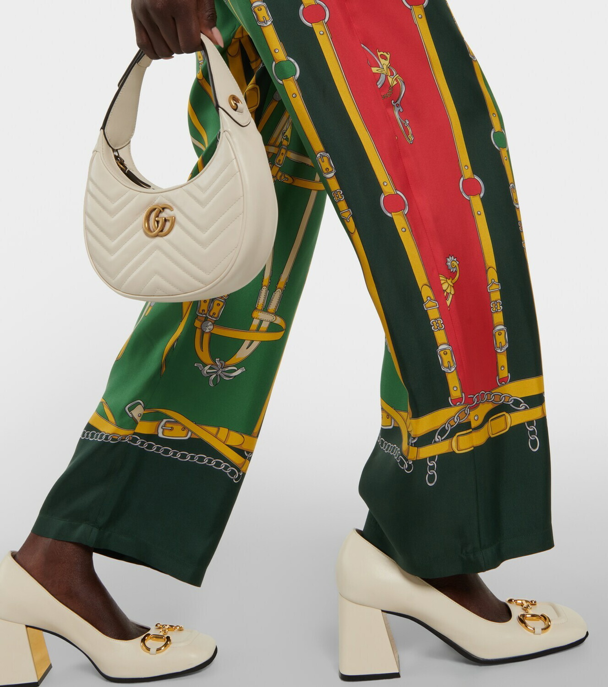 Gucci - Printed wide-leg silk pants Gucci