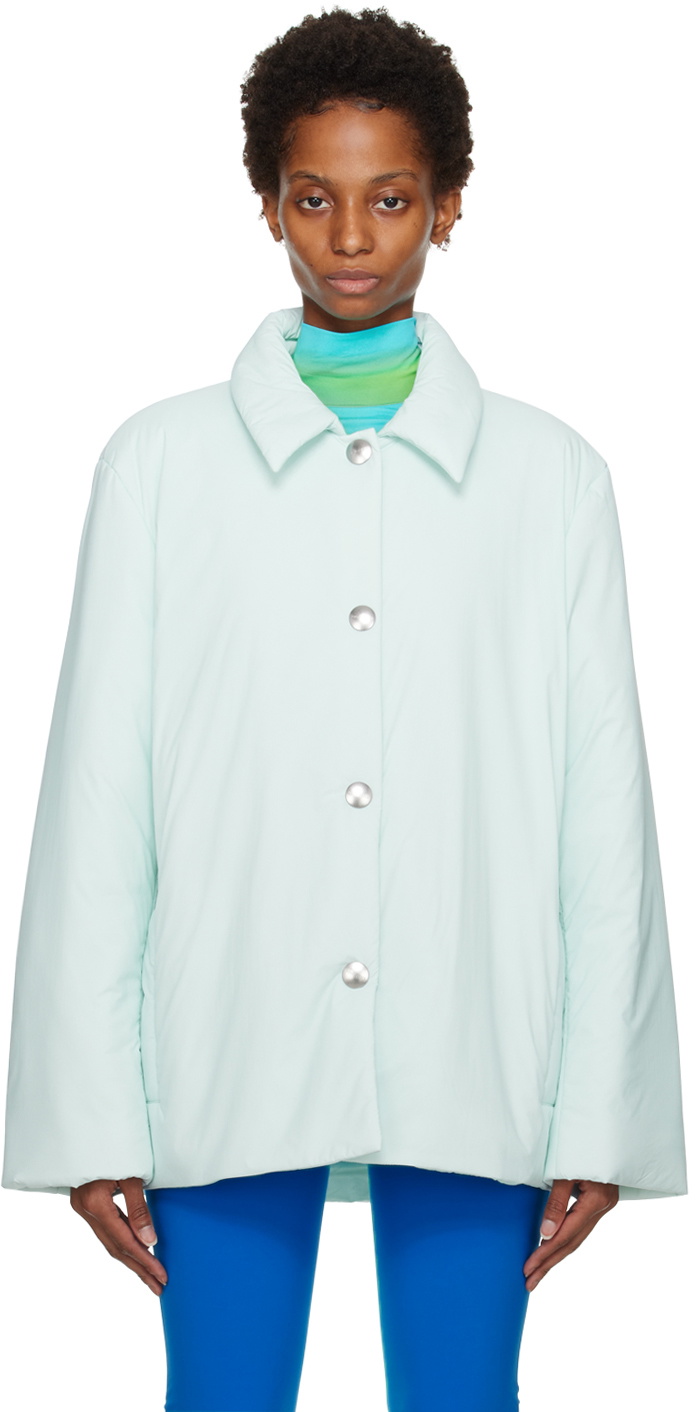 Nina Ricci Blue Padded Jacket Nina Ricci