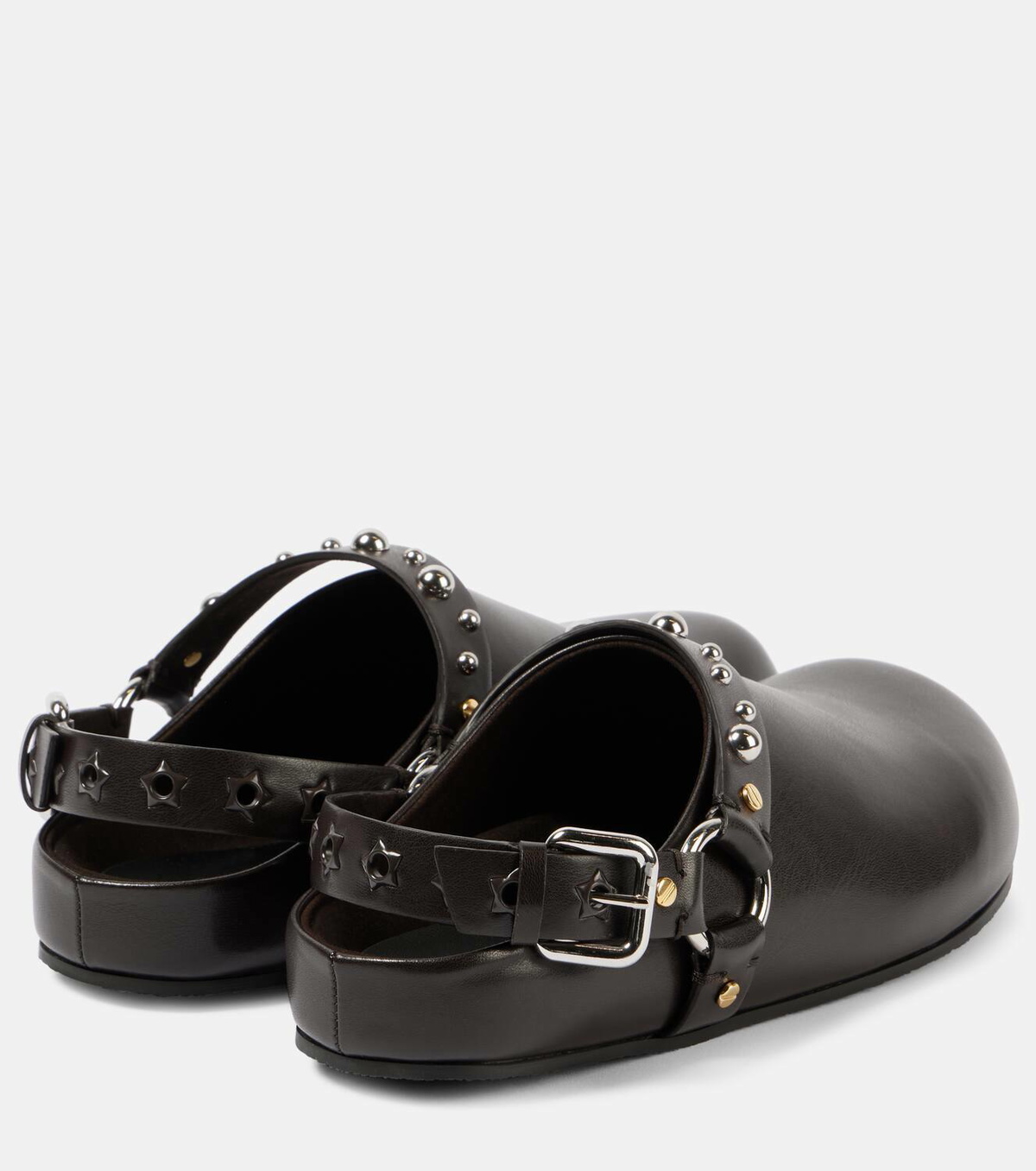 Stella McCartney Elyse studded faux leather clogs Stella McCartney