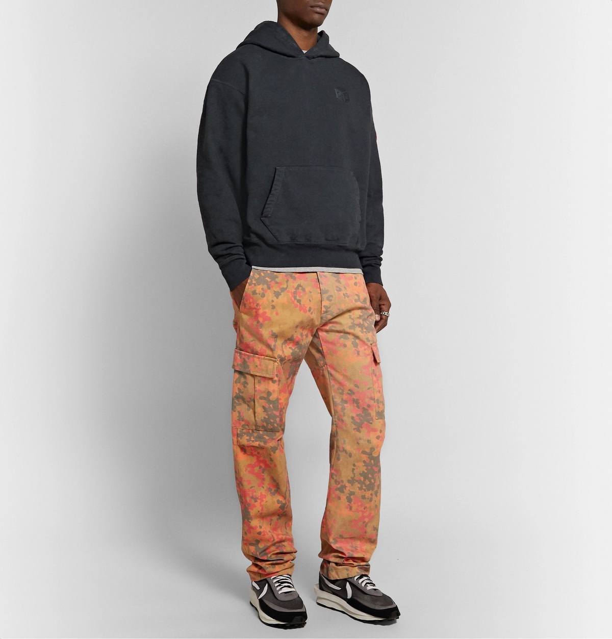 Cav Empt - Logo-Embroidered Loopback Cotton-Jersey Hoodie - Black Cav Empt