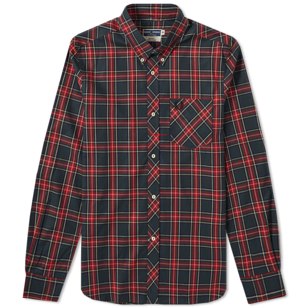 Fred Perry Reissues Tartan Shirt Green Fred Perry