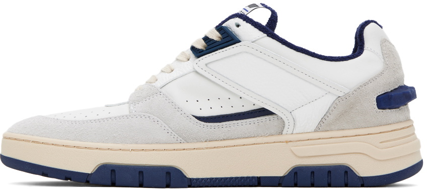 MSGM White & Navy New RCK Sneakers MSGM