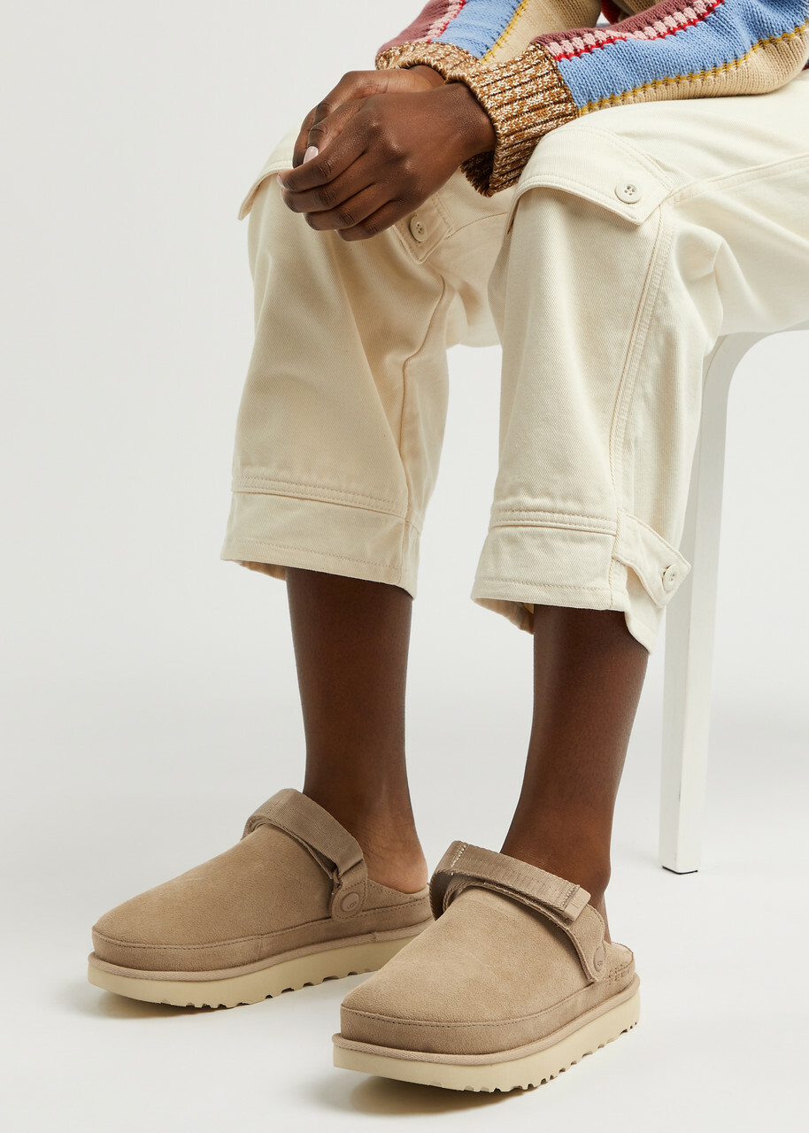 Ugg Goldenstar Clog Suede Sliders Tan Ugg