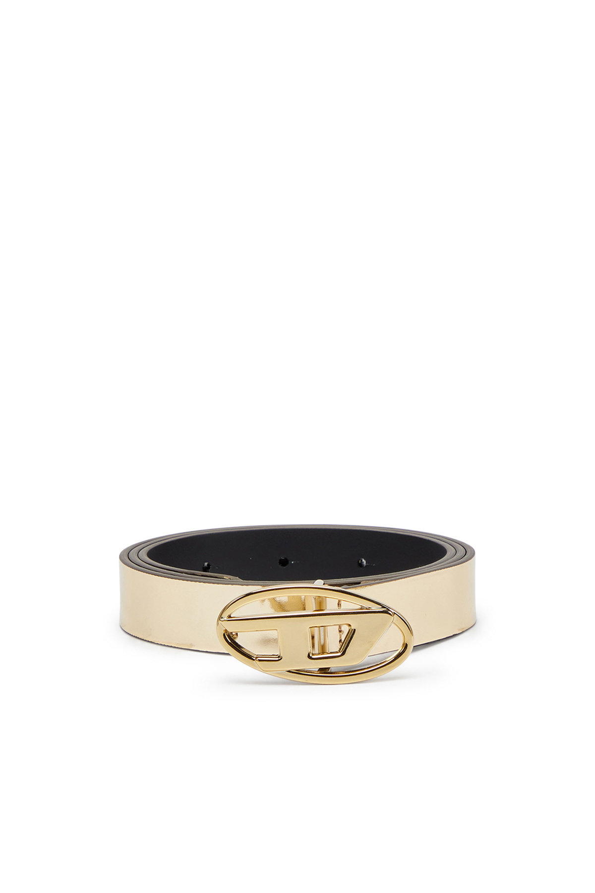 Diesel Slim metallic belt - Belts Womens in Oro Diesel