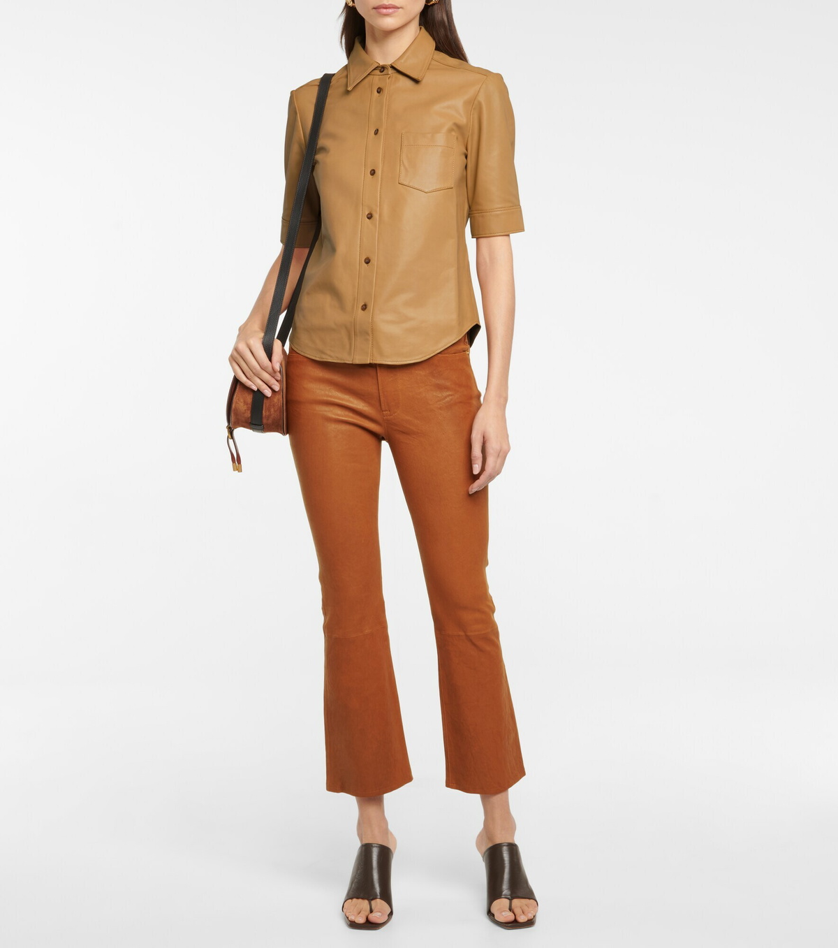Frame - Le Crop Mini Boot leather jeans Frame Denim