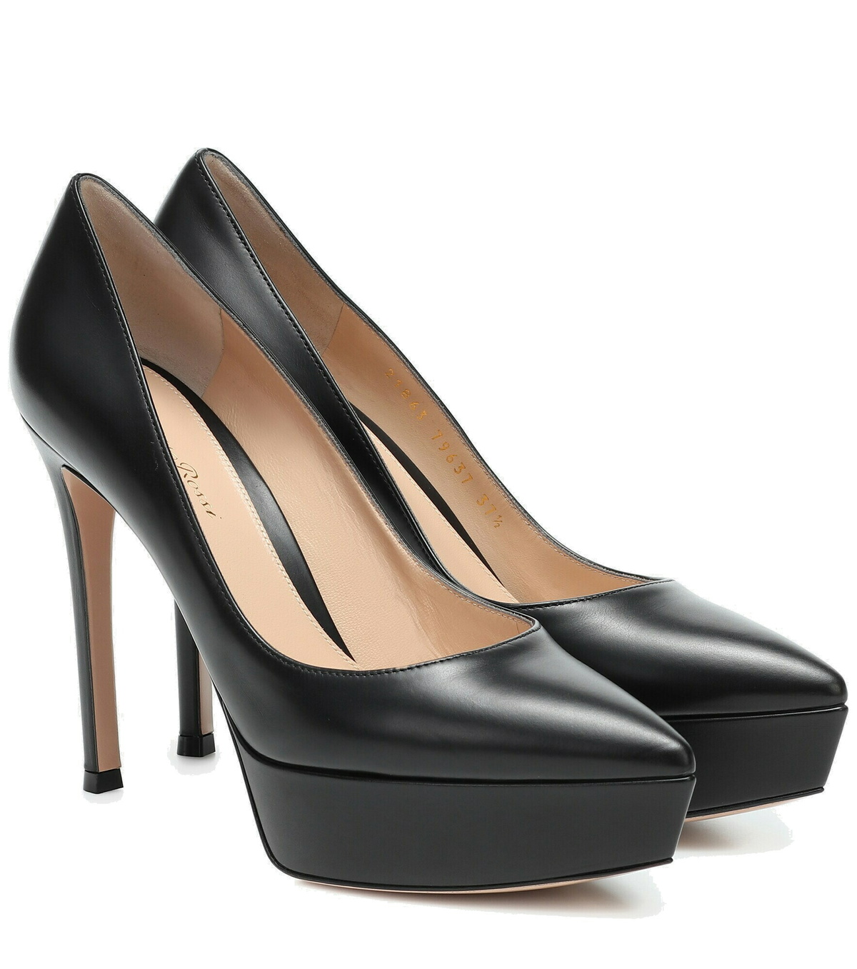 Gianvito Rossi - Dasha leather platform pumps Gianvito Rossi