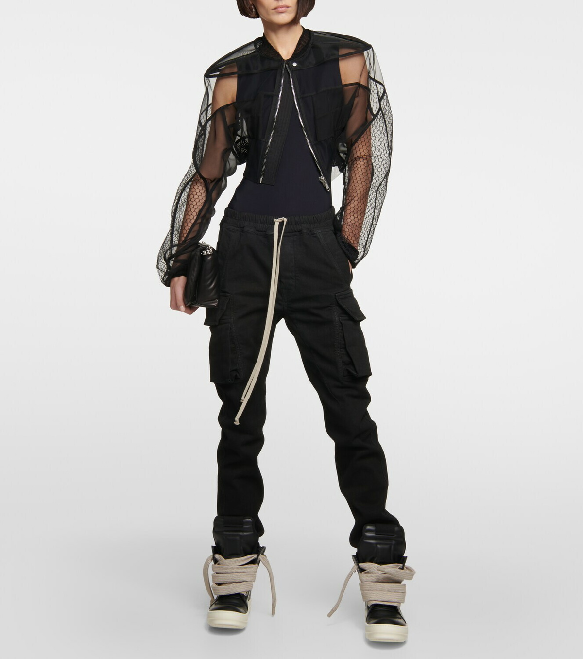 Rick Owens - Goebasket Jumbo leather sneakers Rick Owens