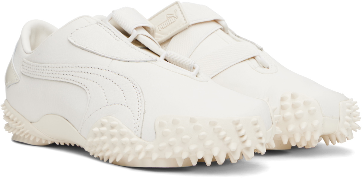 PUMA White Mostro Leather Sneakers Puma