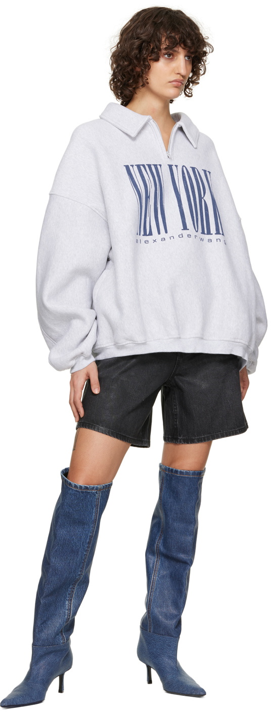 Alexander Wang Blue Slouch Boots Alexander Wang