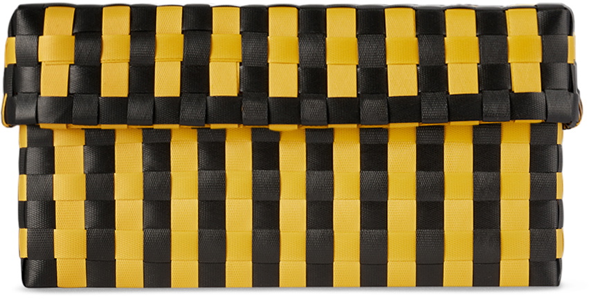 HAY Yellow & Black Maxim Small Stripe Box HAY