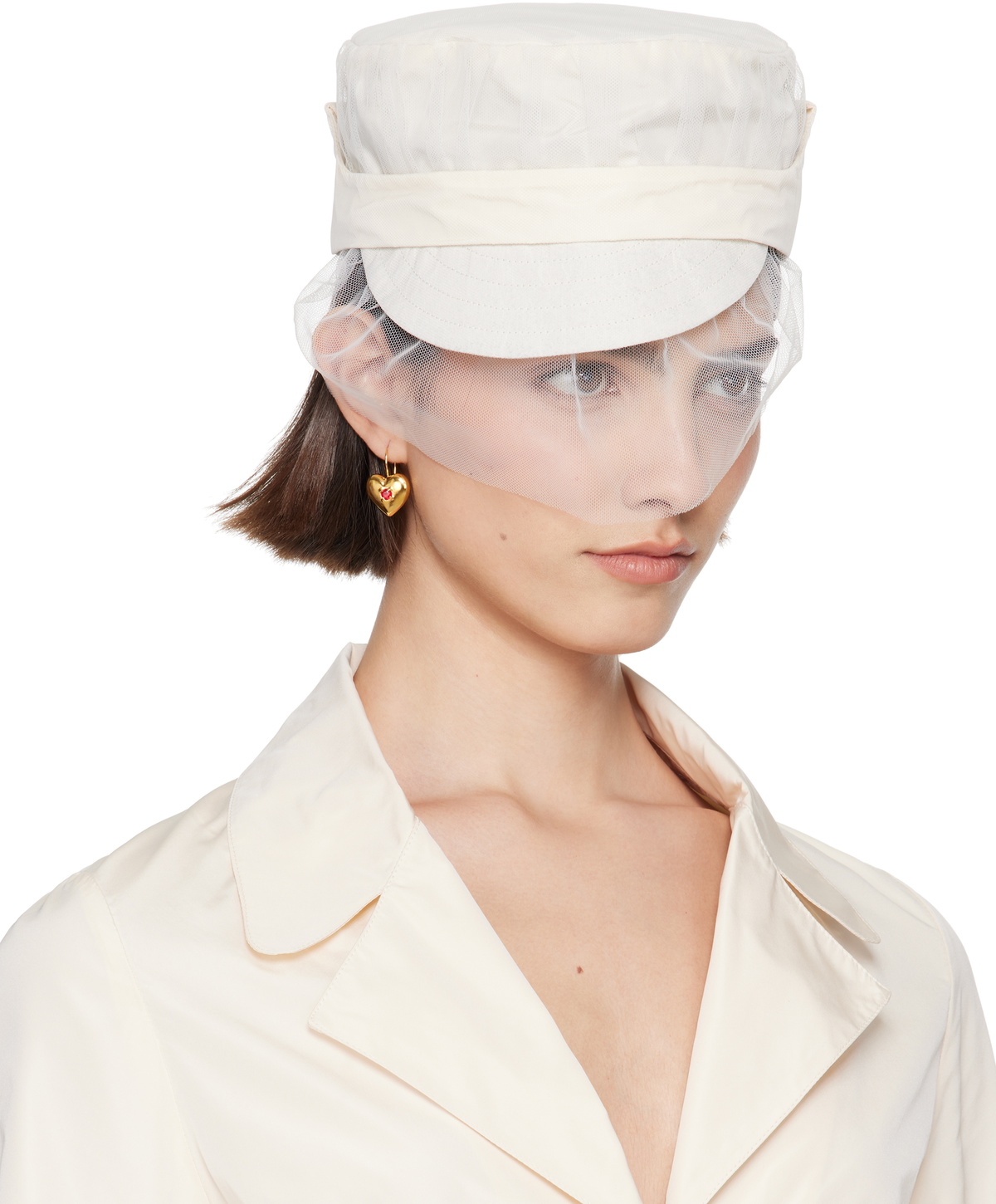 Renaissance Renaissance SSENSE Exclusive Bridal Capsule Satin Hat ...