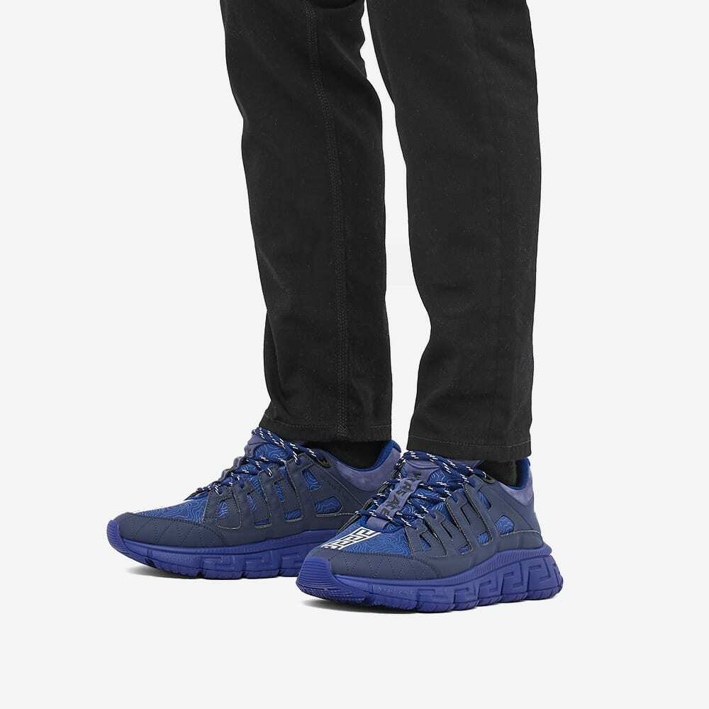 Versace Men's Trigreca Sneakers in Navy Versace