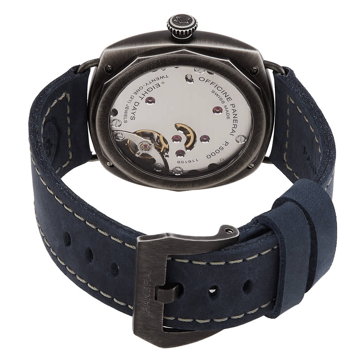 Panerai Radiomir Otto Giorni Hand Wind Blue Dial Mens Watch PAM01348 ...