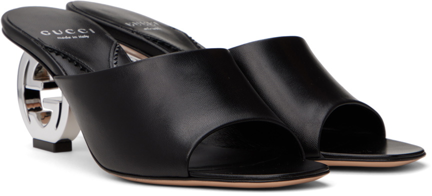 Gucci Black Interlocking G Heels Gucci
