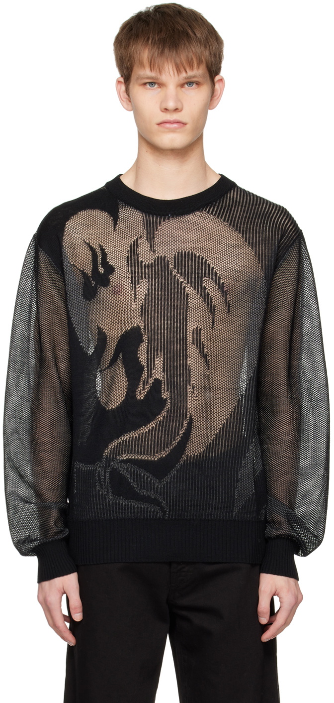 Feng Chen Wang Black Phoenix Sweater Feng Chen Wang
