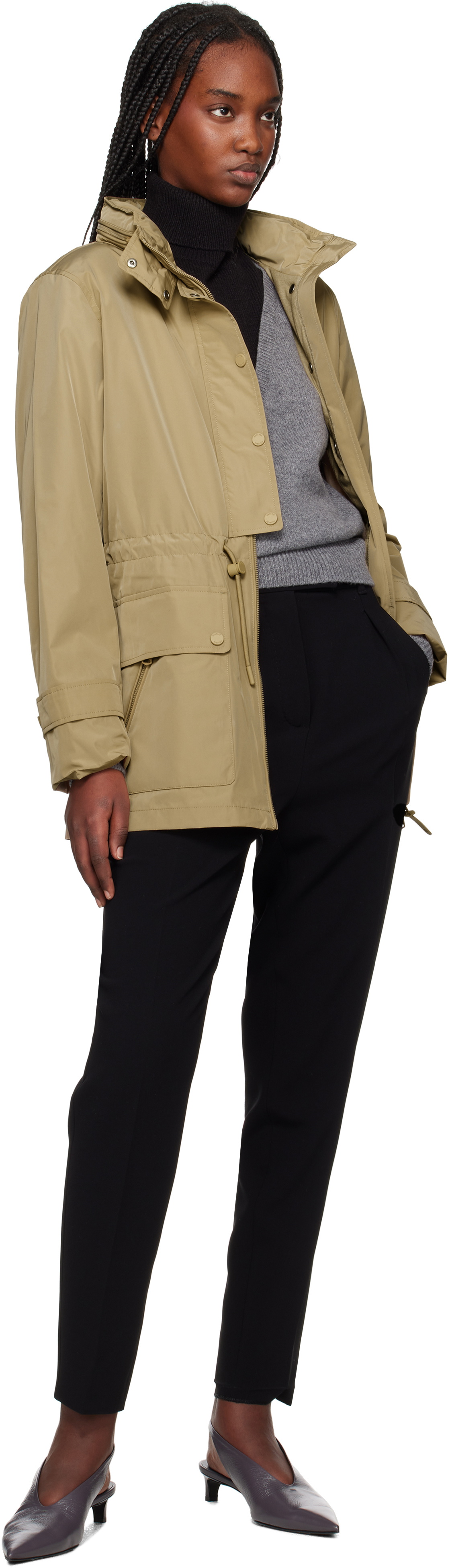 MACKAGE Beige Keryn Rain Jacket Mackage