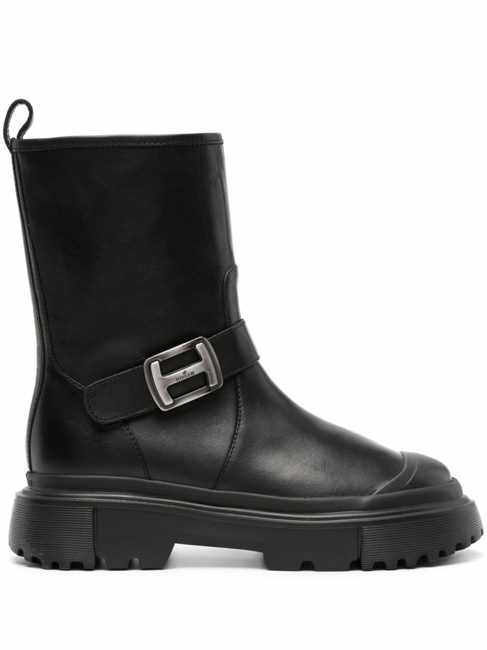 HOGAN - H619 Leather Biker Boots Hogan
