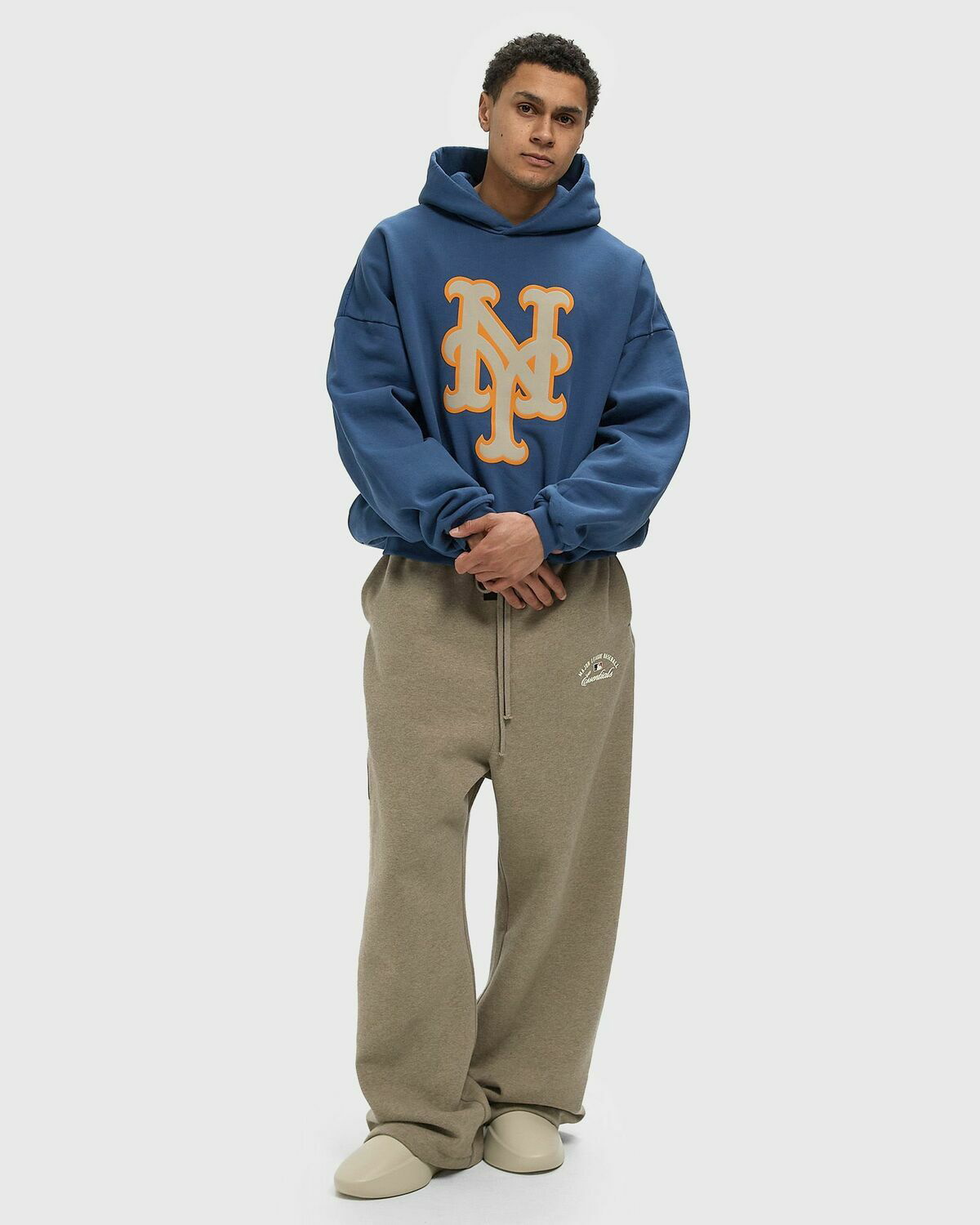 Fear of God Essentials METS SPORT HOODIE Blue Mens Hoody Fear Of God ...