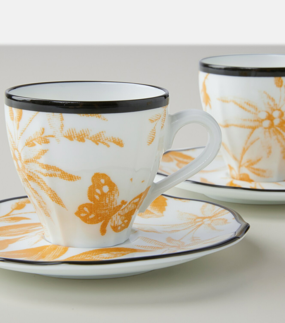 Gucci - Herbarium set of 2 coffee cups and saucers Gucci