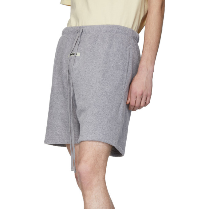 Essentials Grey Polar Fleece Shorts Essentials