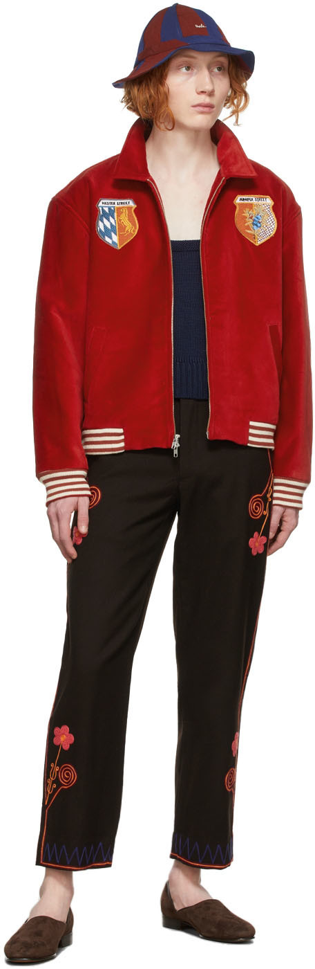 Bode Red Wenham Souvenir Jacket Bode