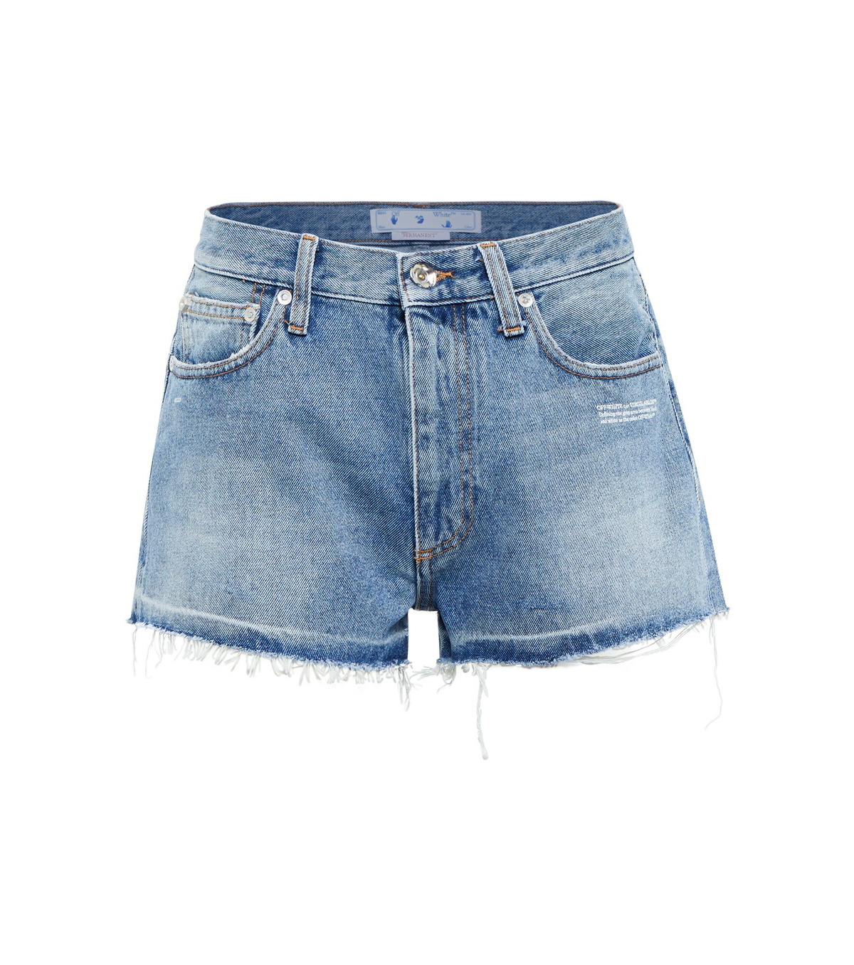 Off-White - Corporate high-rise denim shorts Off-White