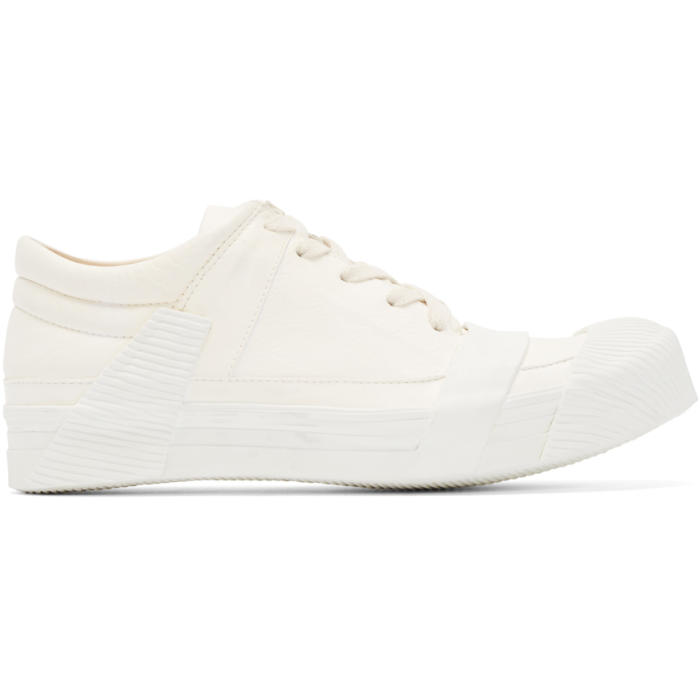 Boris Bidjan Saberi Cream Leather Bamba 3 Sneakers Boris Bidjan Saberi