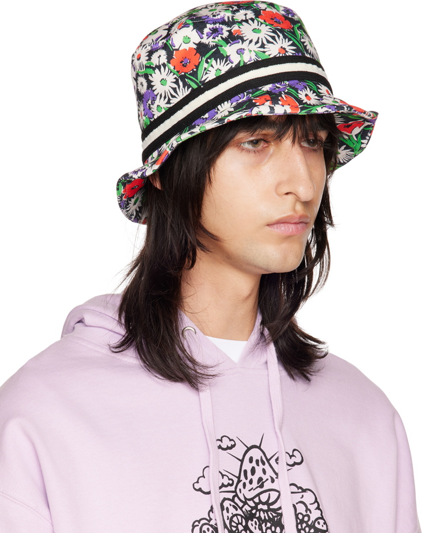 Anna Sui SSENSE Exclusive Multicolor Daisies Bucket Hat Anna Sui
