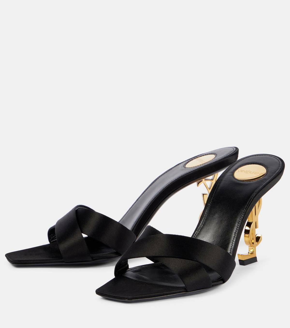 Saint Laurent Opyum 85 satin mules Saint Laurent
