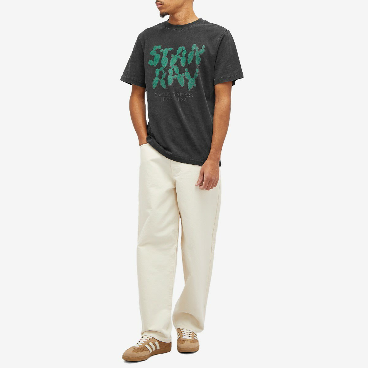 Stan Ray Men's Growers T-Shirt in Washed Black Stan Ray
